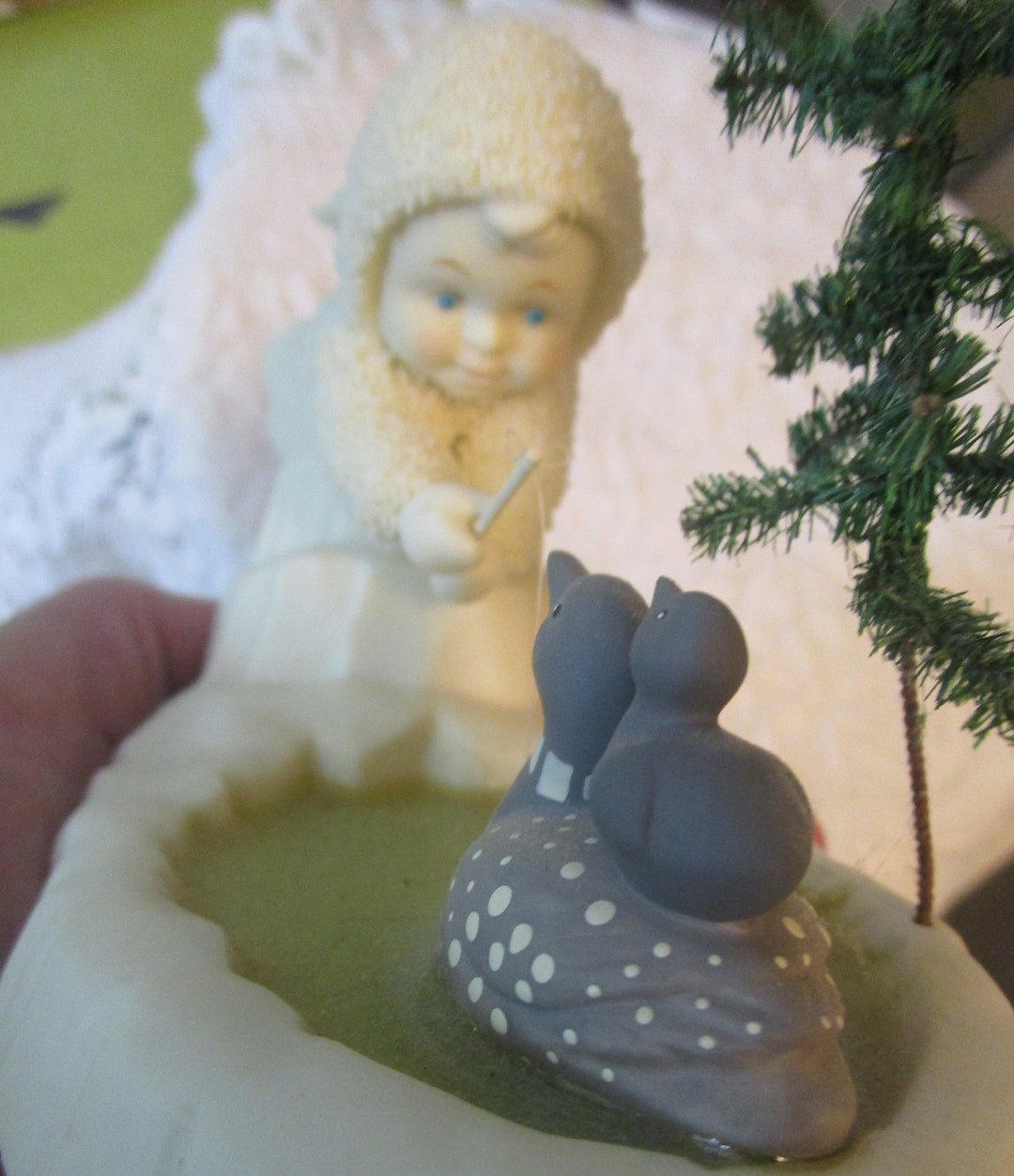 Snowbaby Figurine, Minnesota, up North, Fishing Snowbaby, Dept 56 ...