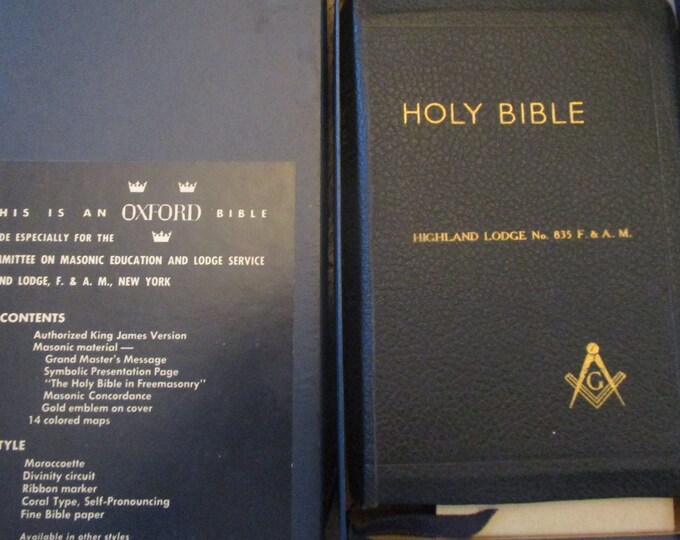 Masonic Bible, Oxford Bible, Vintage Bible, Masonic Book, Prayer Book ...