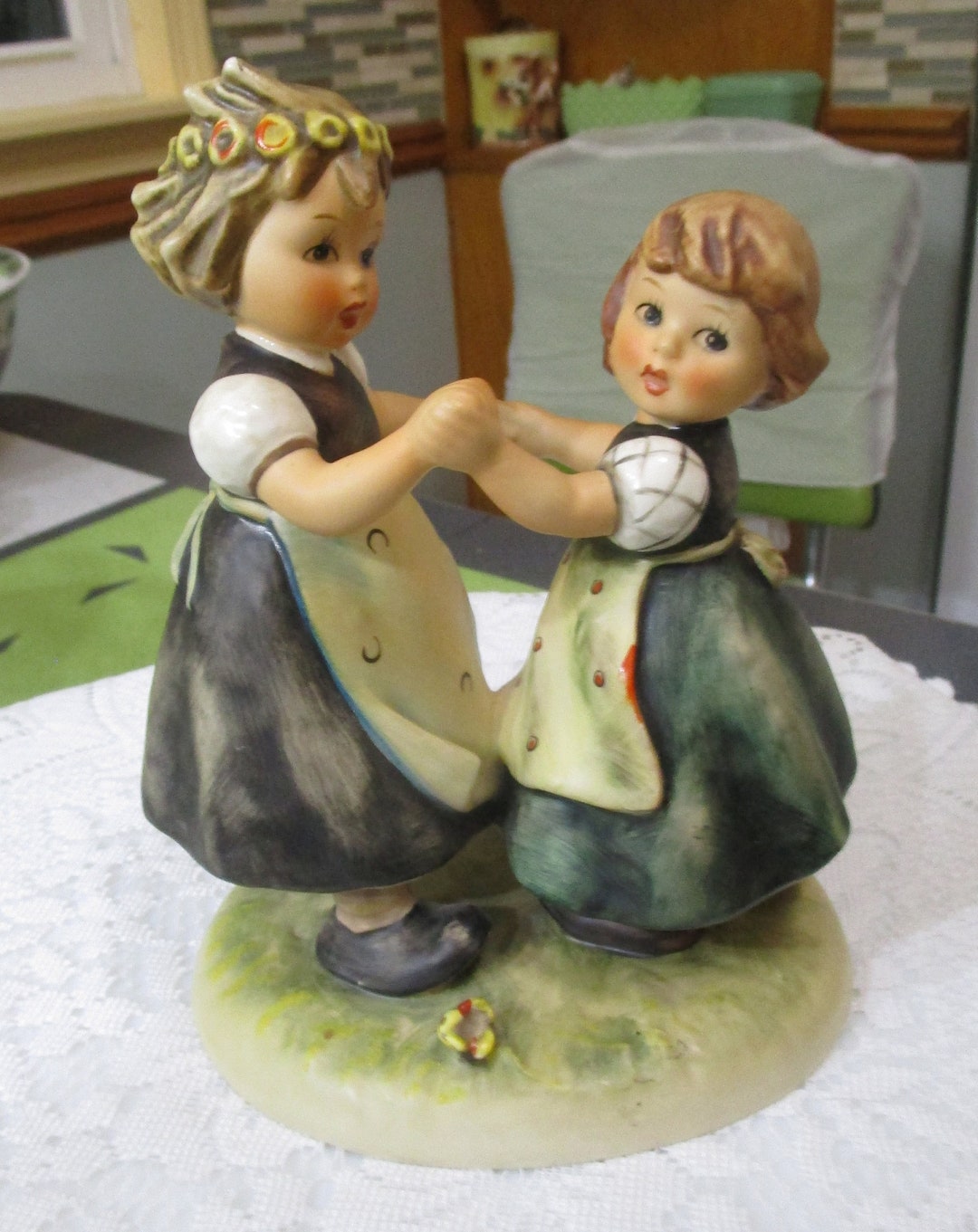 LARGE, Hummel Figurine, Spring Dance, Vintage Figurine, Vintage Hummel ...