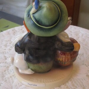 Hummel Figurine, Playmates, Boy With Rabbits, Vintage Figurine, Vintage ...