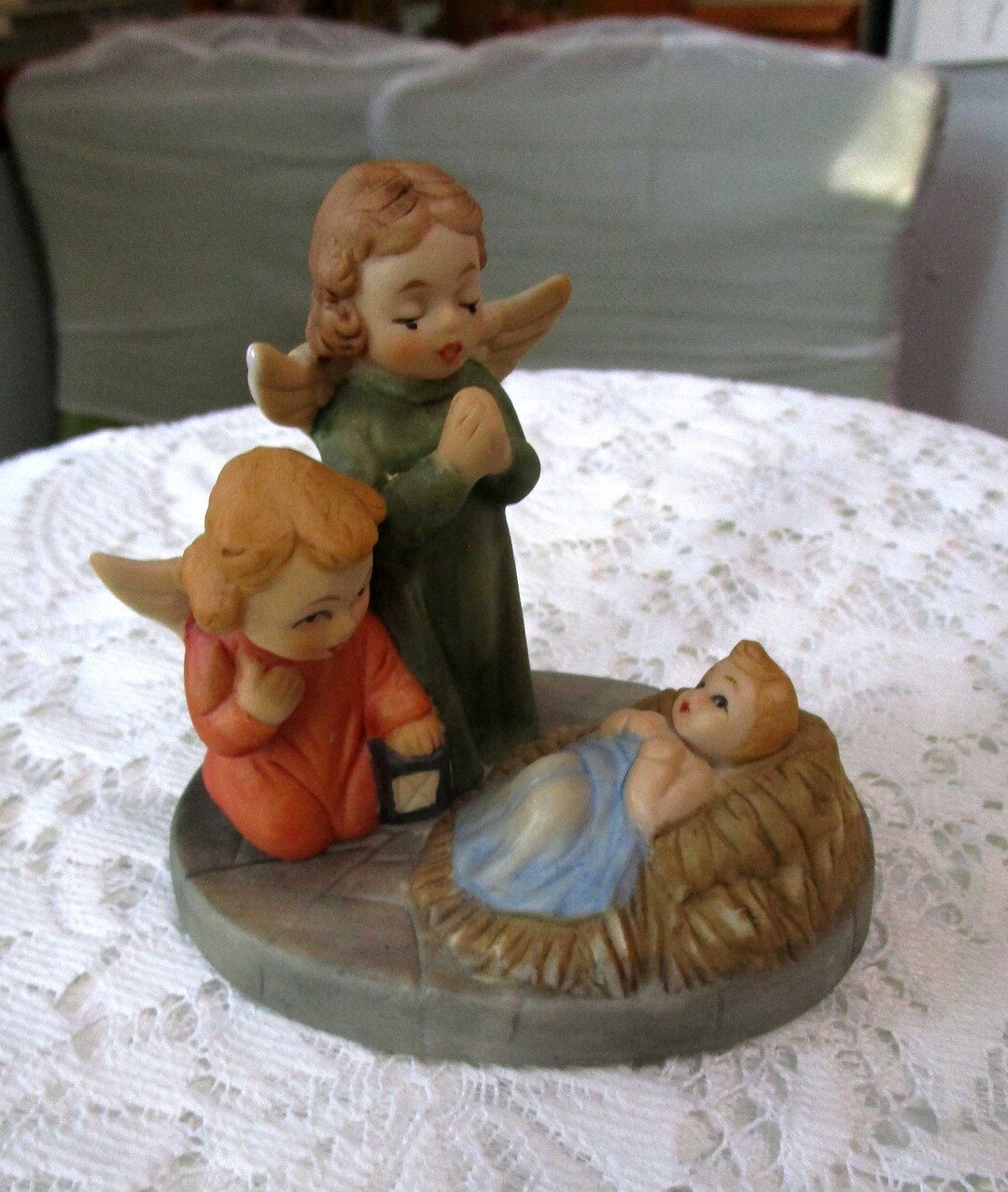 Lefton Figurine, Angel Figurine, Baby Jesus, Nativity Figurine ...