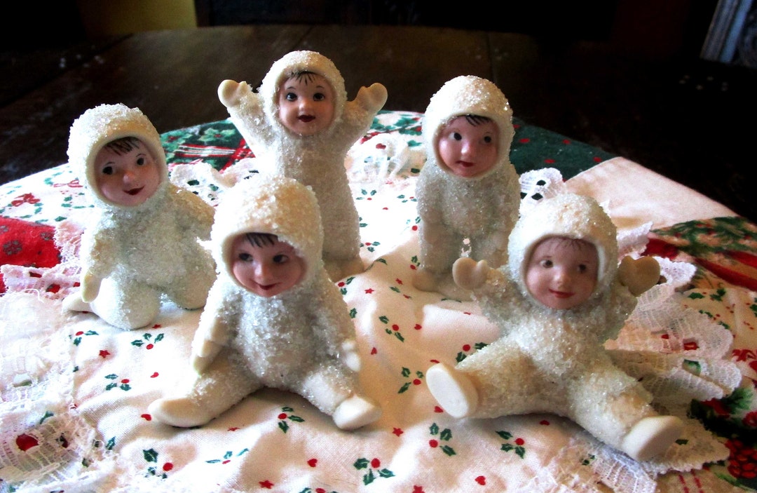 5 Snowbaby Figurines Vintage Snowbabies Christmas - Etsy