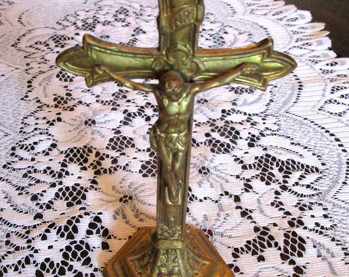Vintage Crucifix, Altar Cross, Crucifix, Religious Decor, Religious ...