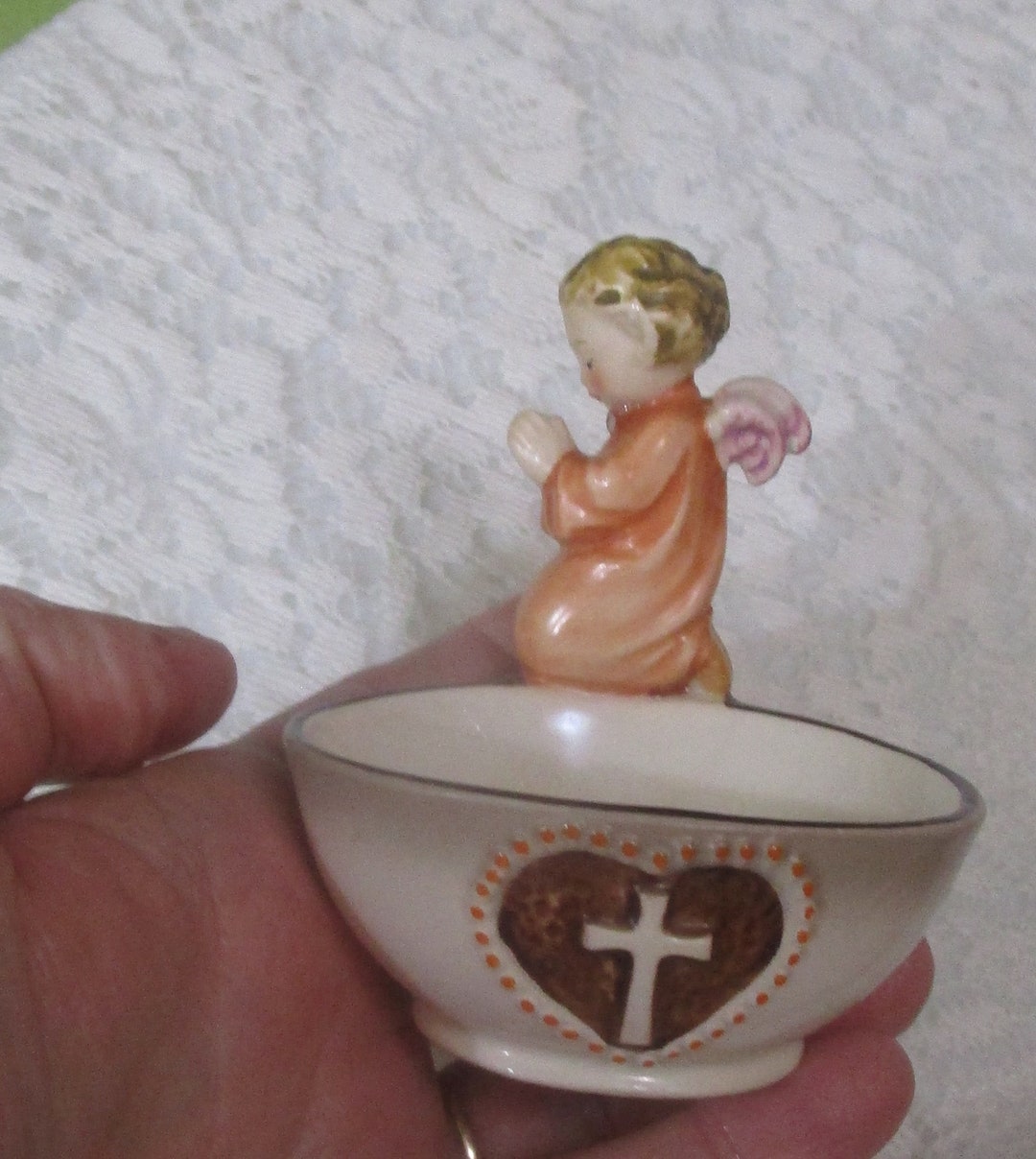 RARE, as Is, Hummel, Table Top, Holy Water Font, Goebel Font, Hummel Angel, Goebel Angel ...