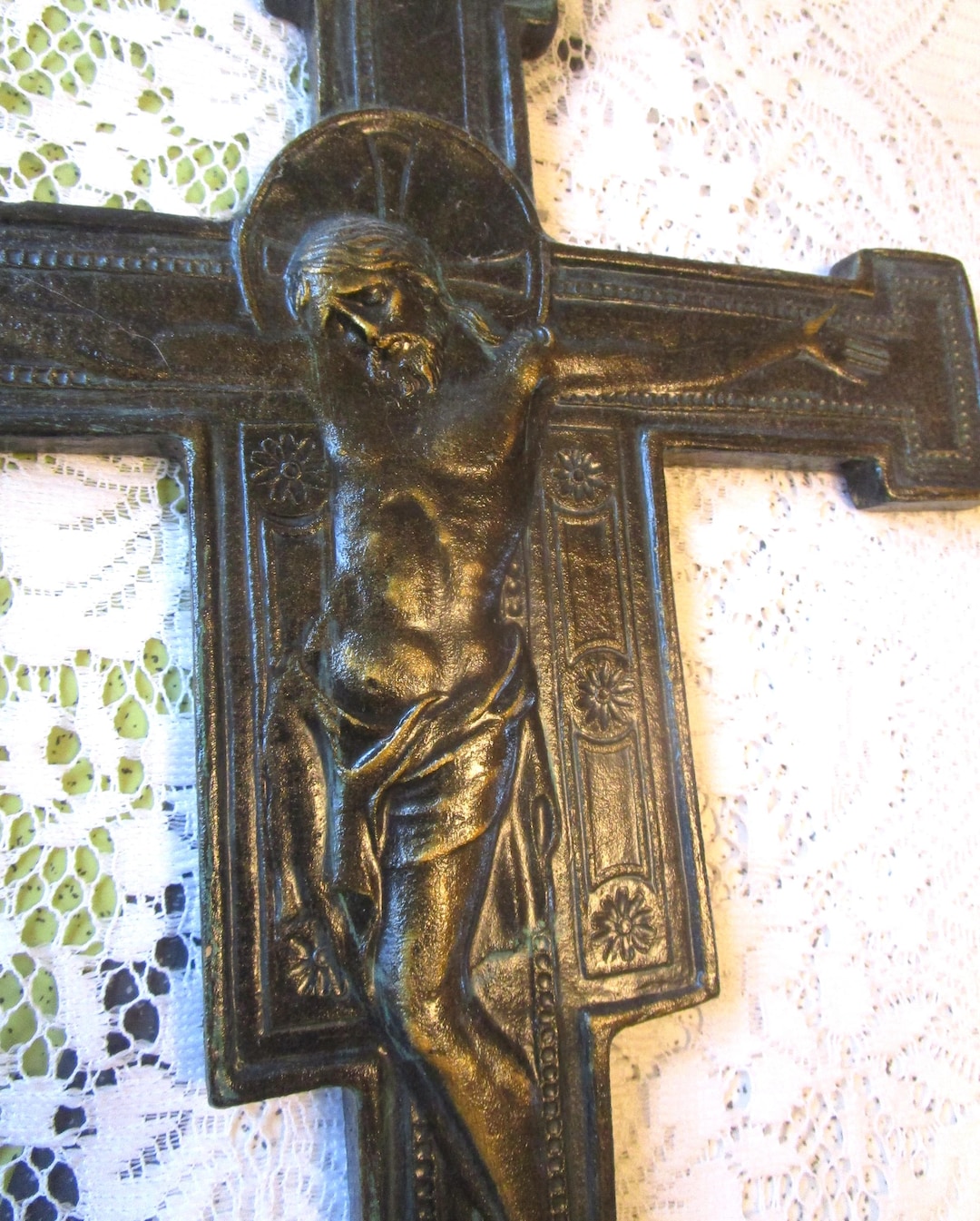 Carli Renzo, Italian Cross, Firenze Italy, Gesso, Vintage Crucifix ...
