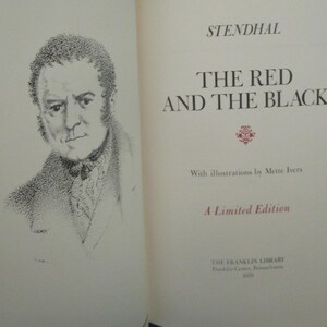 1979, the Red and the Black, Stendhal, Franklin Library, Limited Edition, Leather Books, Vintage ...