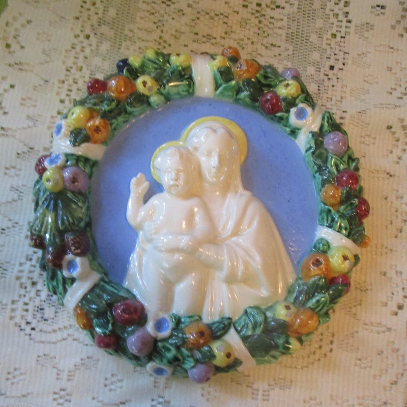 Antique Art Pottery Plaques - Etsy