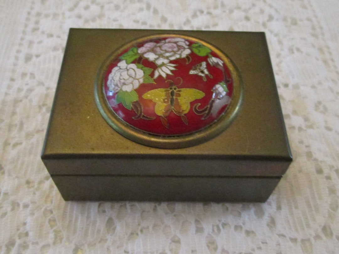 Cloisonne, Cloisonne Box, Chinese Box, Chinese Decor, Vintage Cloisonne ...