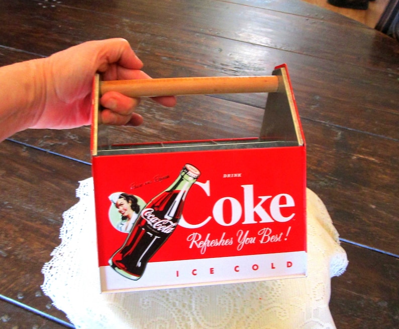 Coke Caddy, Galvanized Tin, Coca Cola, Coke Collectibles, Decorative ...