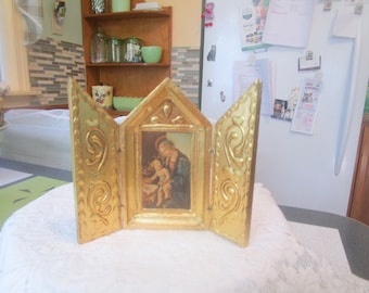 Triptych, Rafaello Madonna, Italian Art, Religious Decor, Religious ...