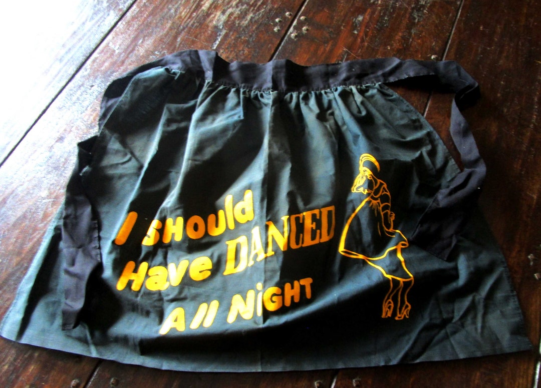Vintage Apron, Pregnant Girl, Gag Gift, Baby Shower, Gag Aprons, Black ...