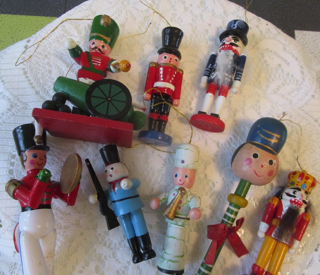 8, Wooden Soldiers, Christmas Ornaments, Wooden Ornaments, Wooden ...
