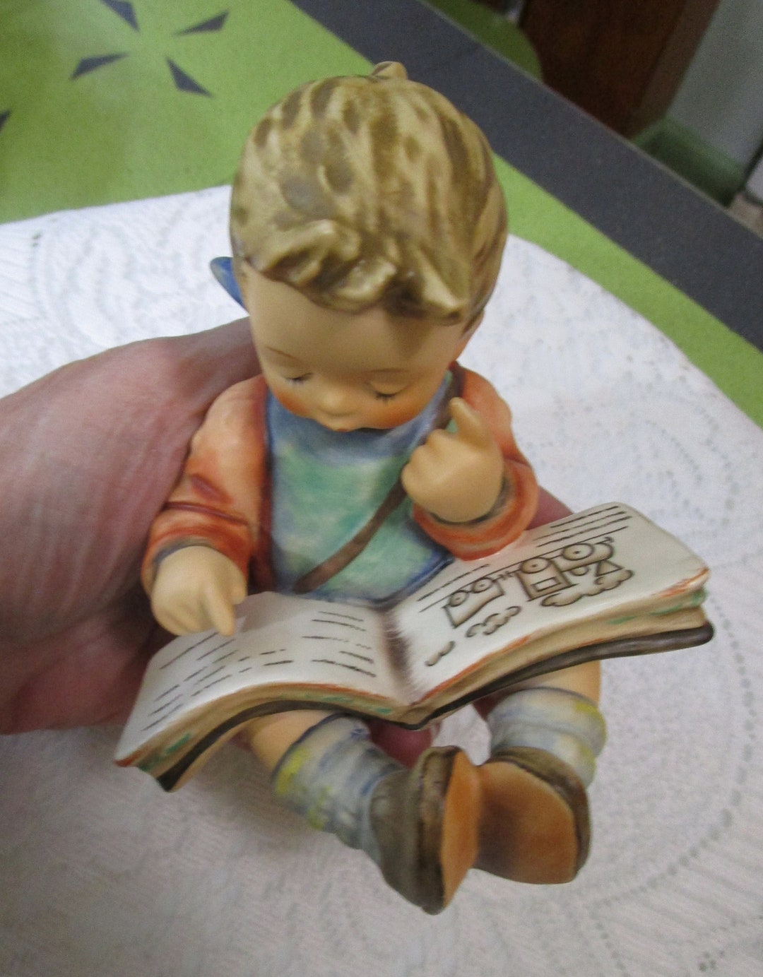 Hummel Figurine, Thoughtful, Boy With Book, Vintage Figurine, Vintage ...