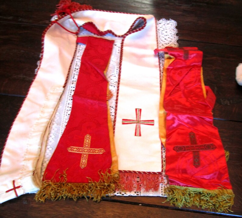 3 1920s Priest Vestments Vintage Religious Re-enactment | Etsy