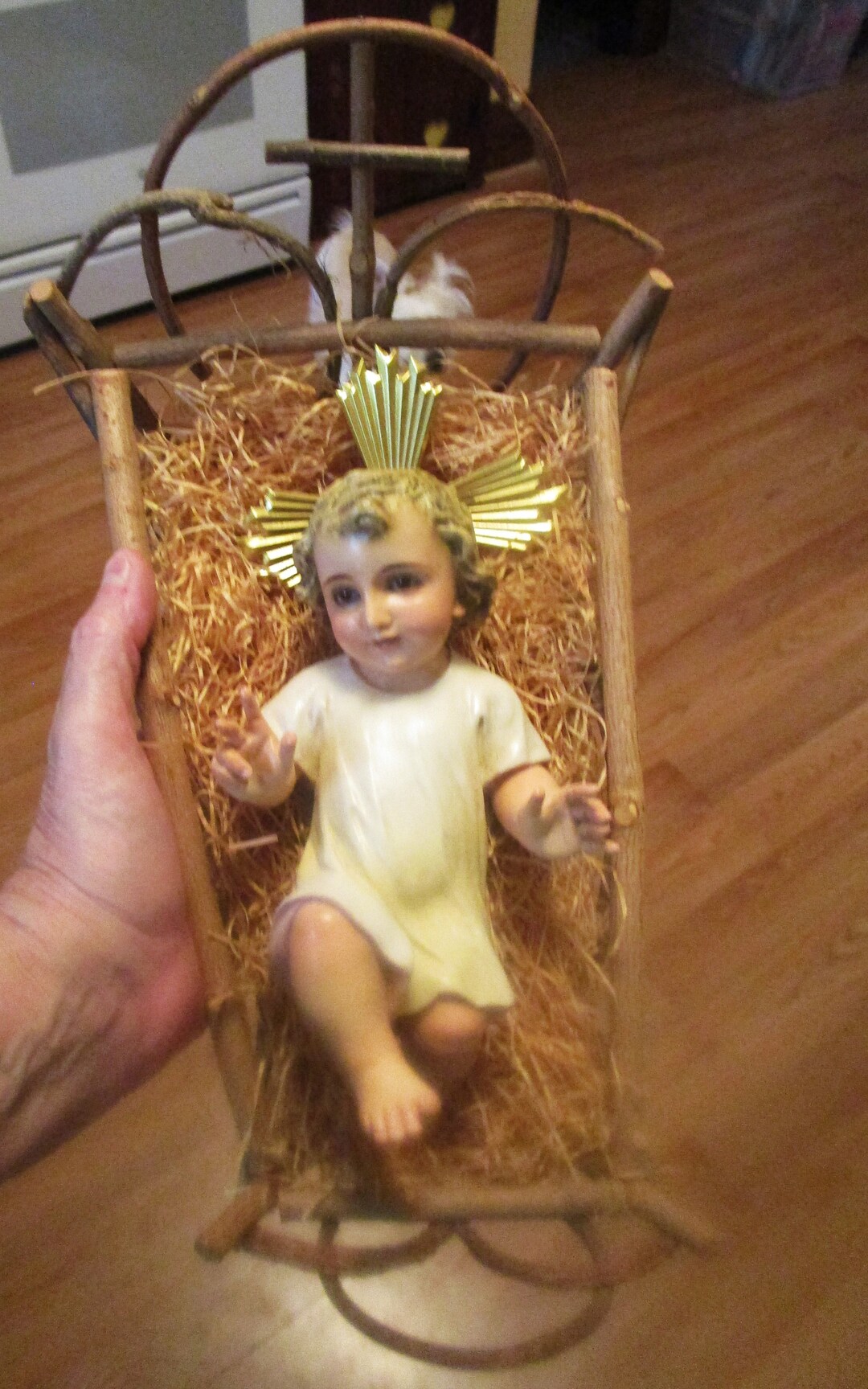 Baby Jesus, Glass Eyes, Made in Spain, Nativity, Vintage Jesus ...