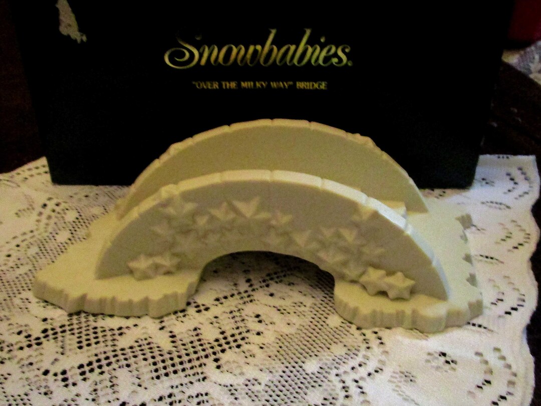 Snowbaby Bridge,snowbaby Display, Snowbaby Figurine, Vintage Snowbabies ...