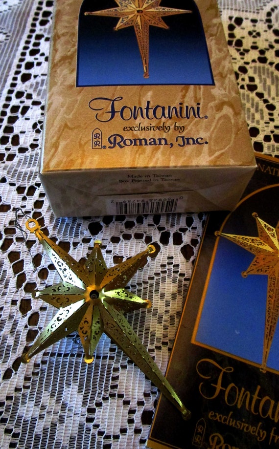 1997 Fontanini Star Lights Up Nativity Star Star of - Etsy