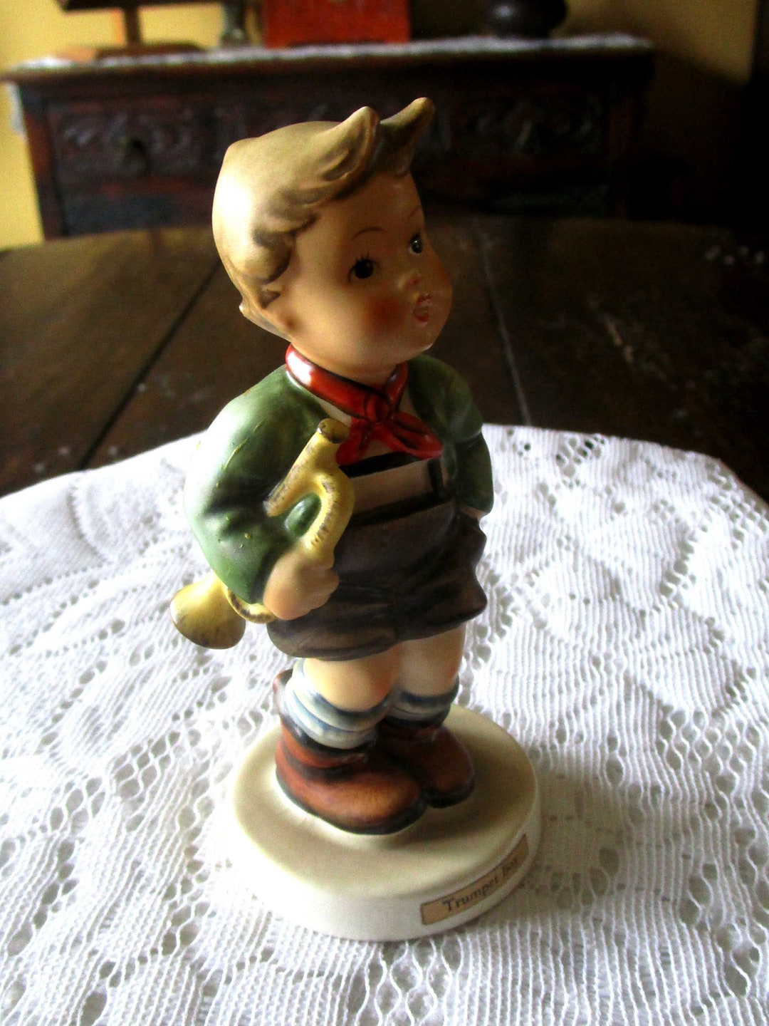 Hummel Figurine, Trumpet Boy, Vintage Figurines, Trumpet, Porcelain ...