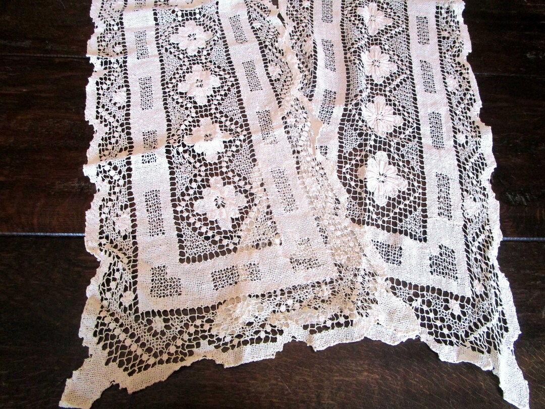 2, Lace Runners, Vintage Runners, Table Runners, Dresser Runners Bridal ...