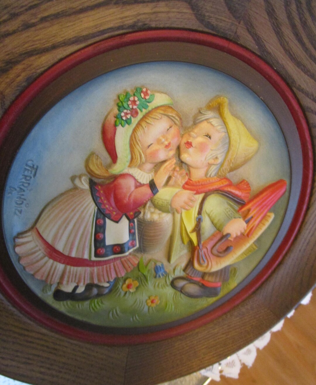 Anri, Folk Art, Wedding Plate, Wedding Gift, Juan Ferrandiz, Wall Decor ...