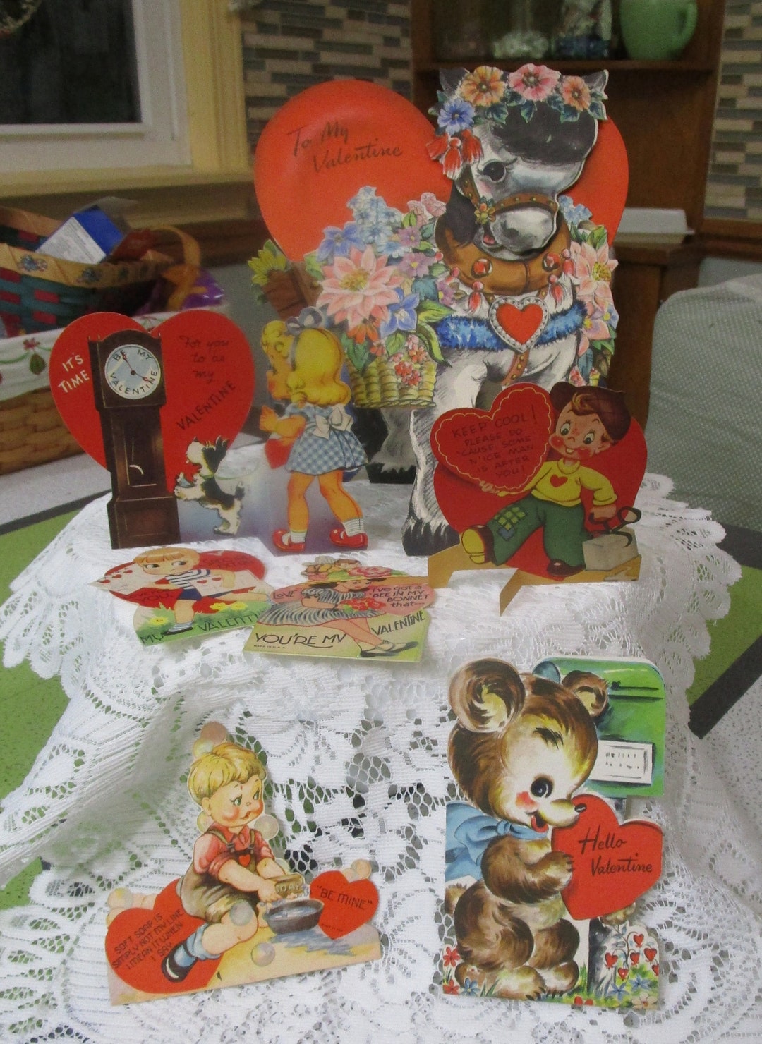 7, Vintage Valentines, Stand up Valentine, Valentine Cards, Valentine ...