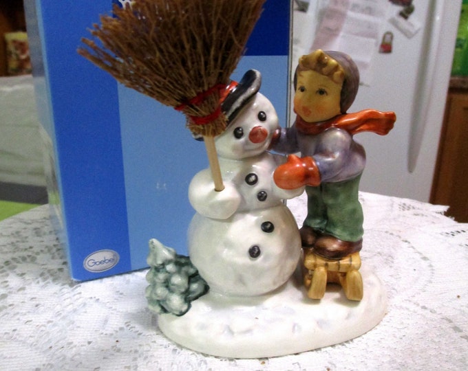 Hummel Figurine, Making New Friends, First Issue, Hummel Snowman ...