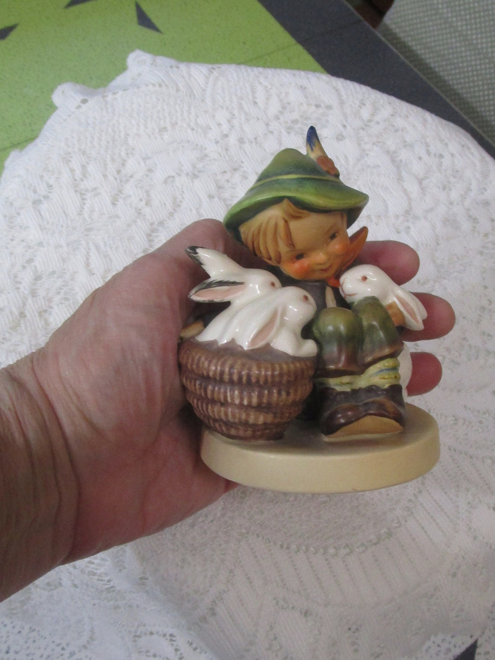 Hummel Figurine, Playmates, Boy With Rabbits, Vintage Figurine, Vintage ...