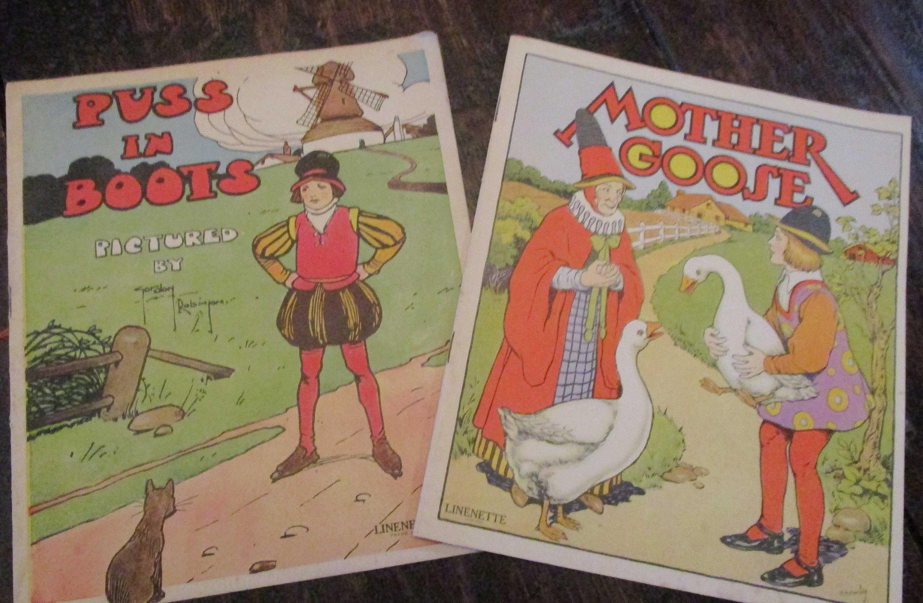 2 Linen Books Cloth Books Childrens Books Vintage Books | Etsy