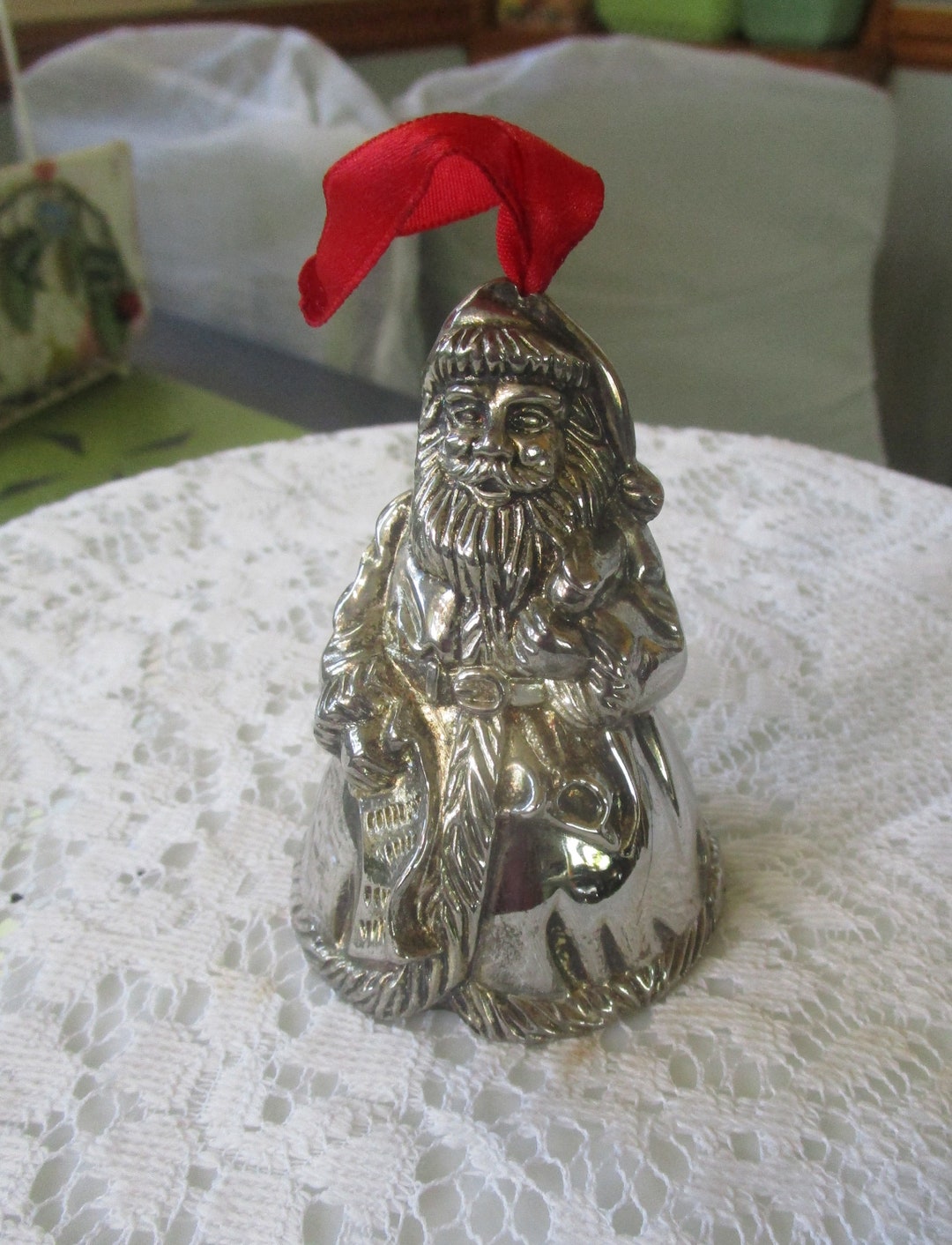 Godinger, Silverplate, Santa Bell, Vintage Bell, Christmas Bell ...