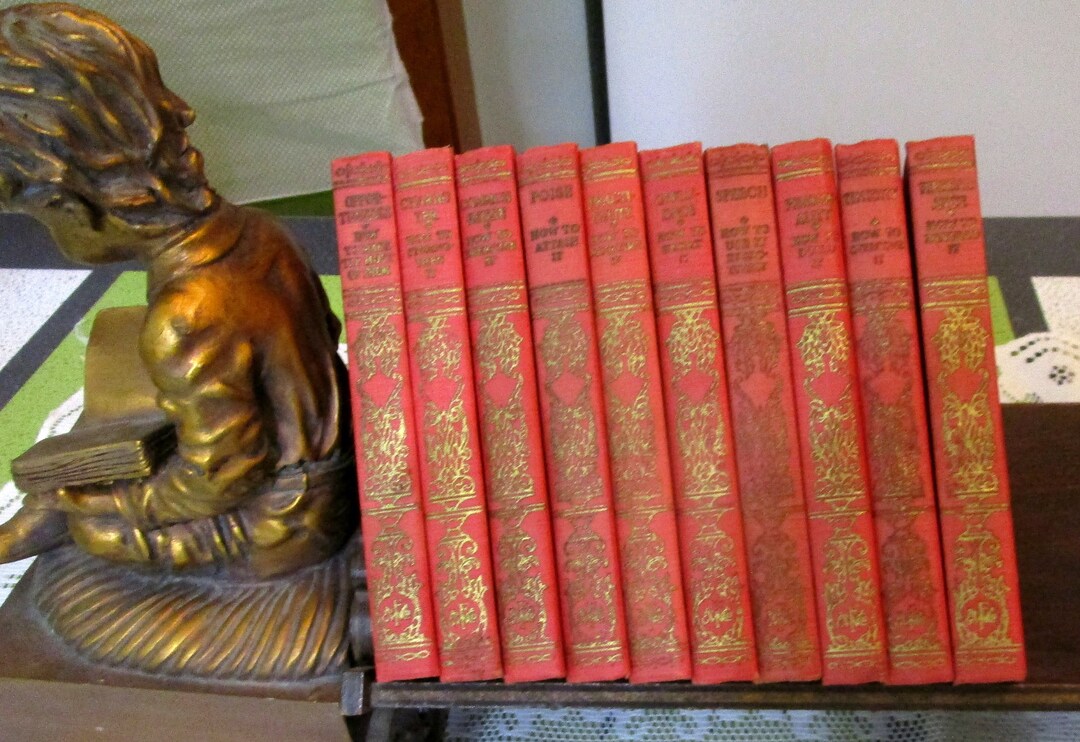 Antique Book Set, Mental Efficiency Series, Funk & Wagnalls, Self Help ...