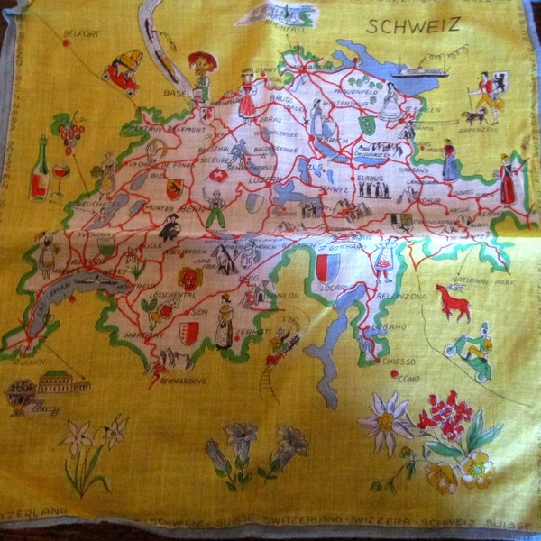 Map Hankies - Etsy