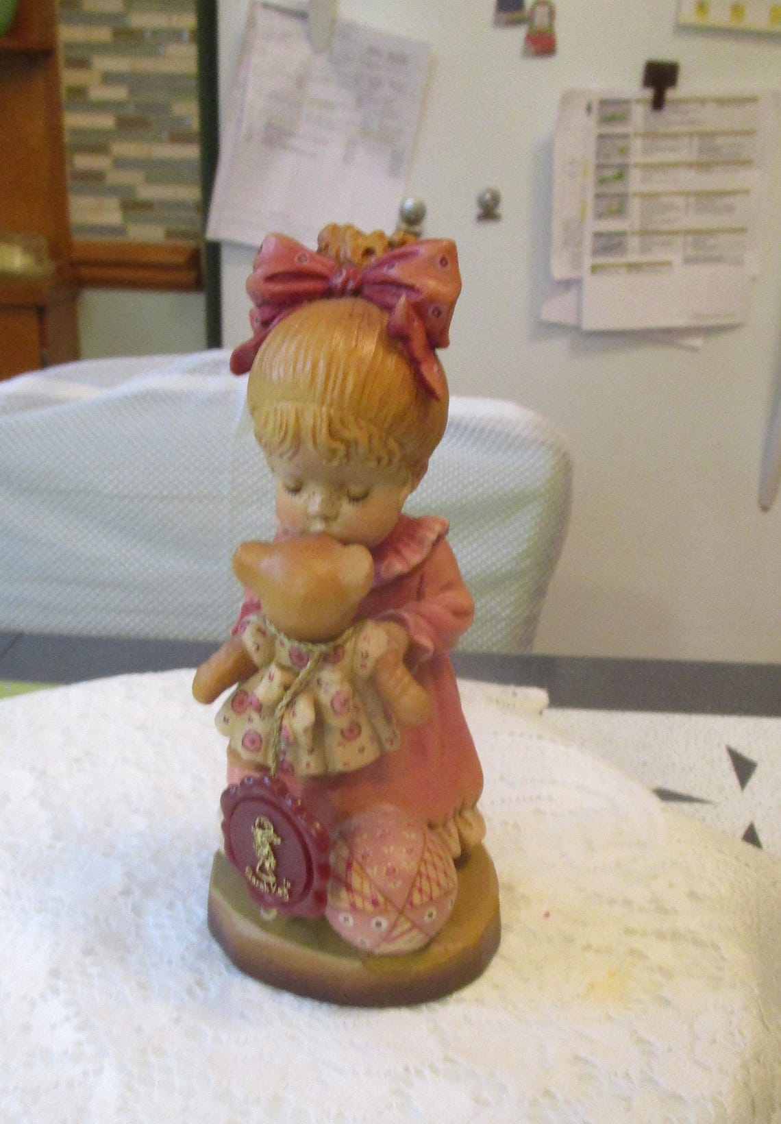 Sara Kay, Anri Figurines, Wake up Kiss, Teddy Bear, Anri Carvings ...