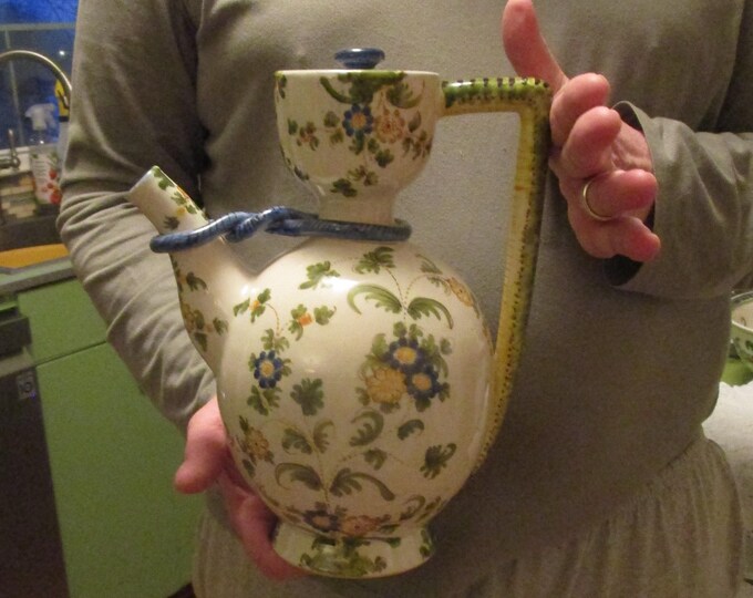 LARGE, Antique, Italian Pottery, Rooster Mark, Faience Pottery ...
