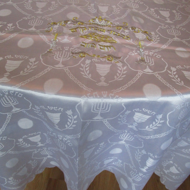 Shabbat Tablecloth - Etsy