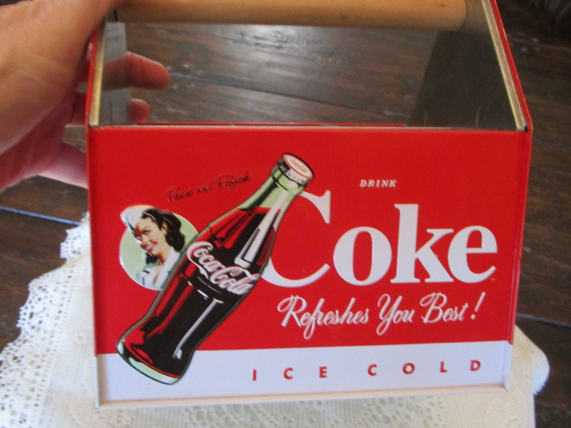 Coke Caddy, Galvanized Tin, Coca Cola, Coke Collectibles, Decorative ...