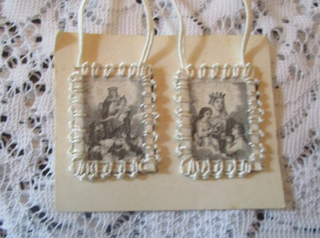Vintage Scapular, Unused, Scapulars, Vintage Religious, Prayer Aids ...