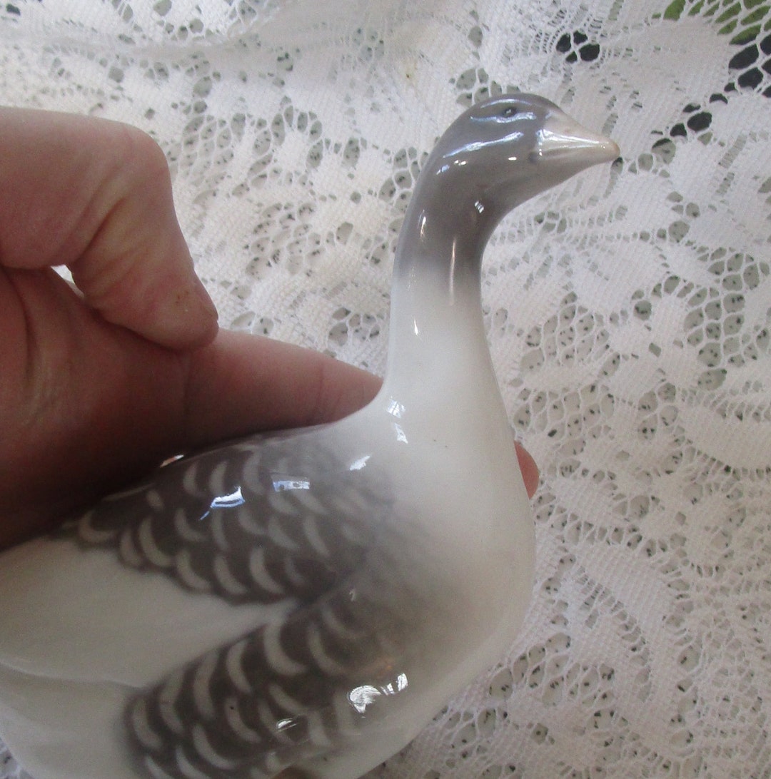 Royal Copenhagen, Goose Figurine, Bird Figurine, Danish Porcelain ...
