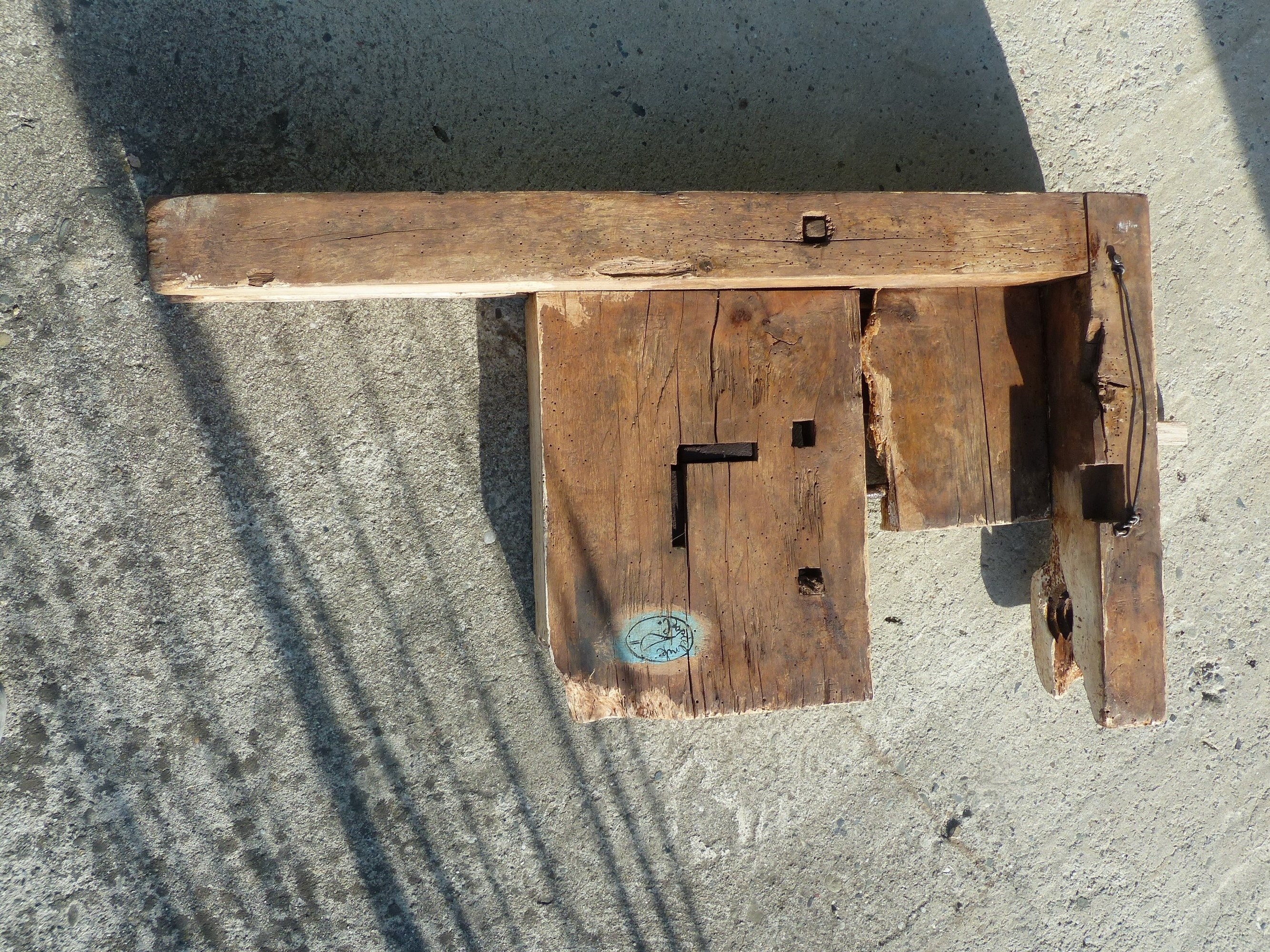 St. Joseph / Wooden Rustic Painted Handmade Shrine / Catholic Shrine ...