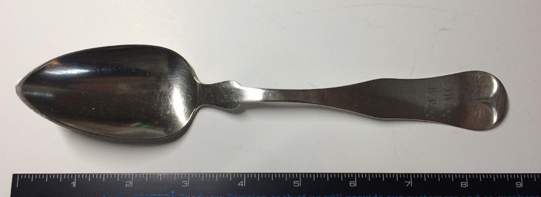 Coin Silver Serving Spoon - V. W. Skiff - Etsy