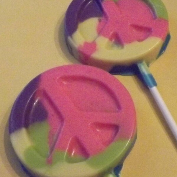Peace Sign Lollipop - Etsy