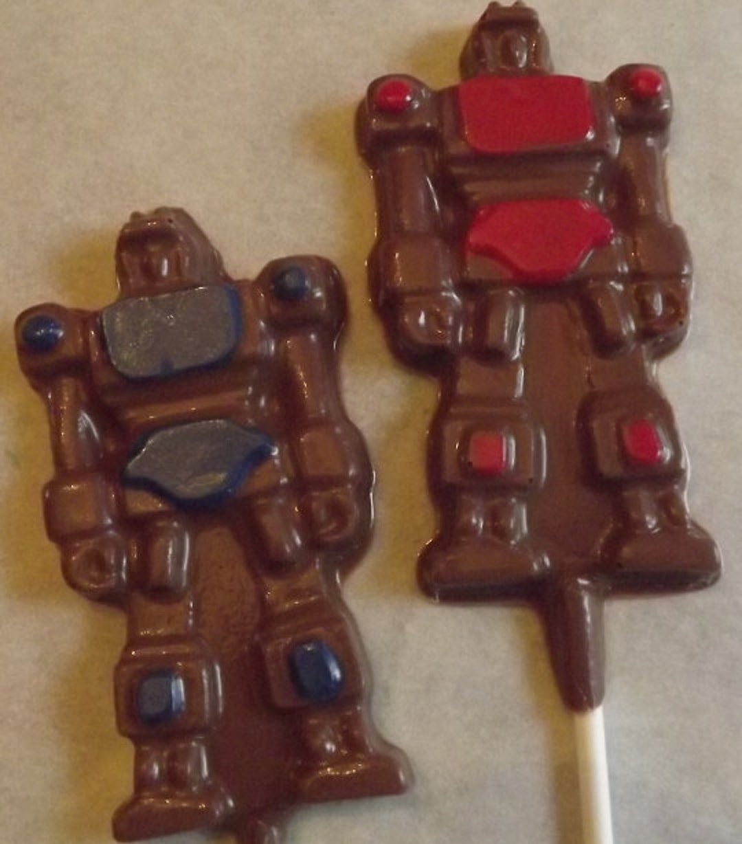 Transformers Robots Cartoon Chocolate Candy Lollipop - Etsy