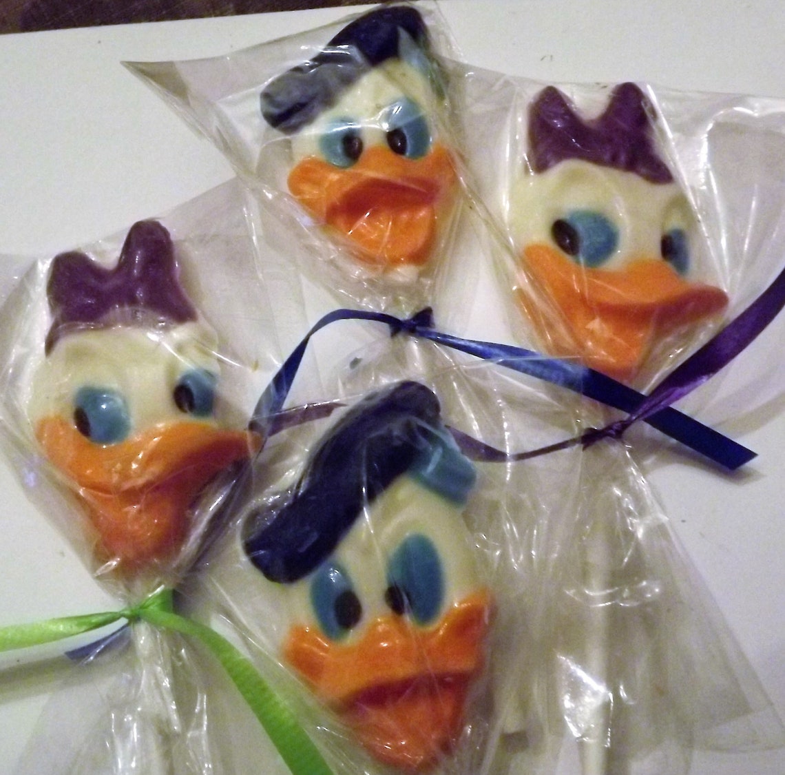 Donald and Daisy Duck Chocolate Candy Lollipops Birthday Party - Etsy
