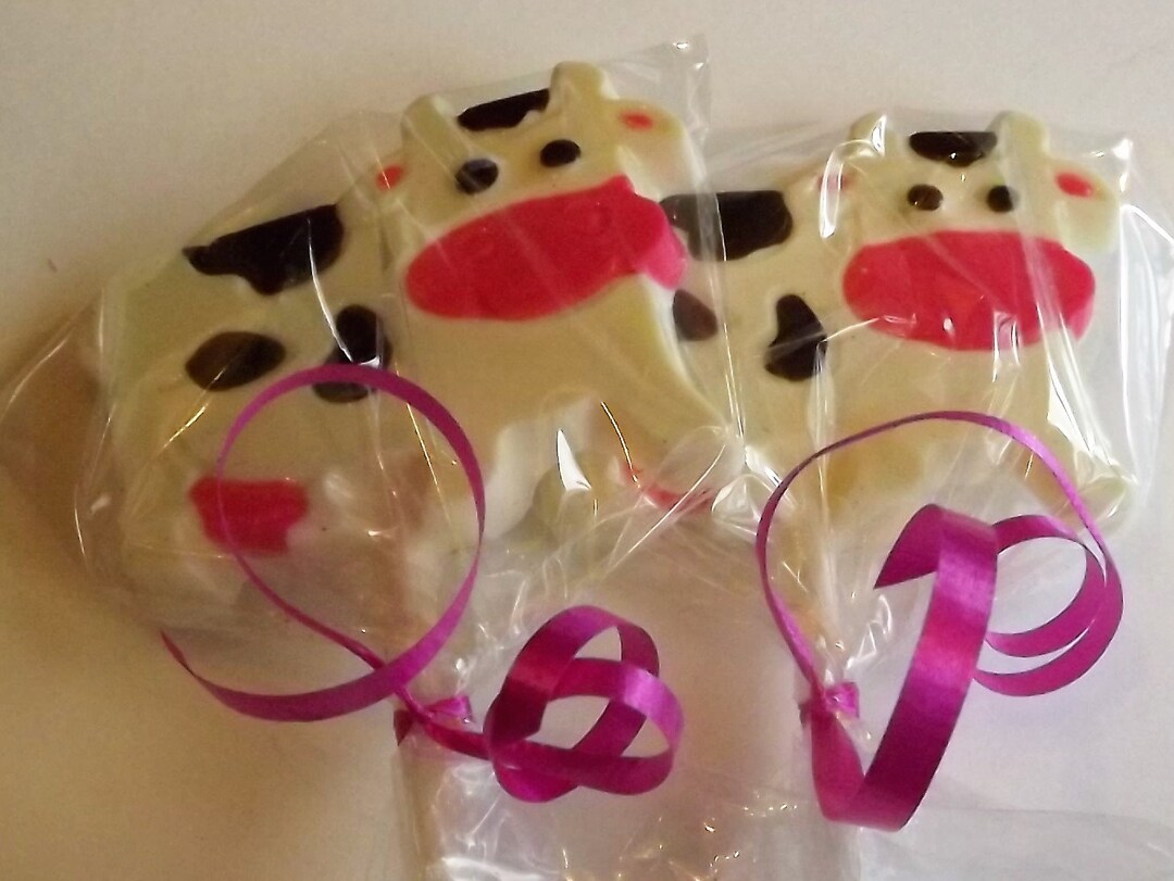 Cute Cow Chocolate Candy Lollipop Farm 4-H Party Treats Favors - Etsy