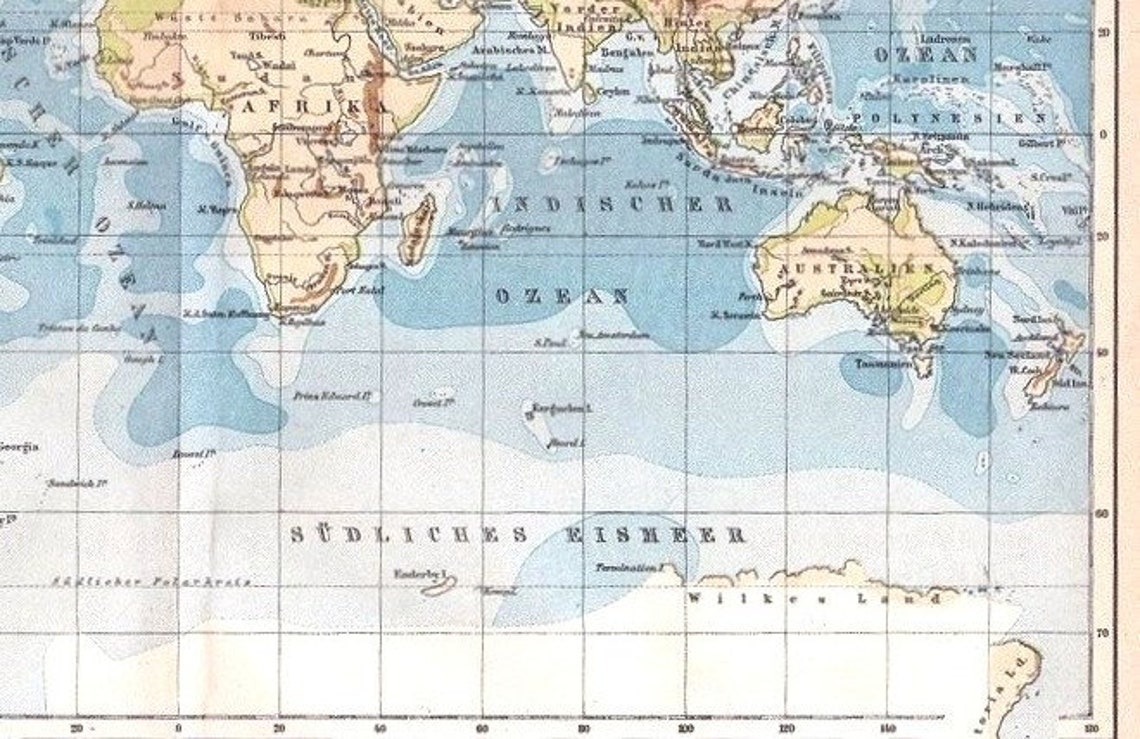 1875 Weltkarte mit Mercator Projektion Oro und | Etsy