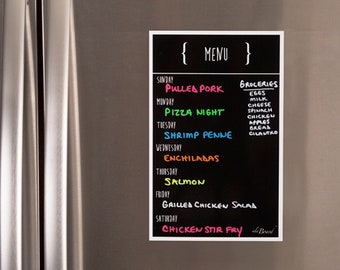 Magnetic Menu Board | Etsy