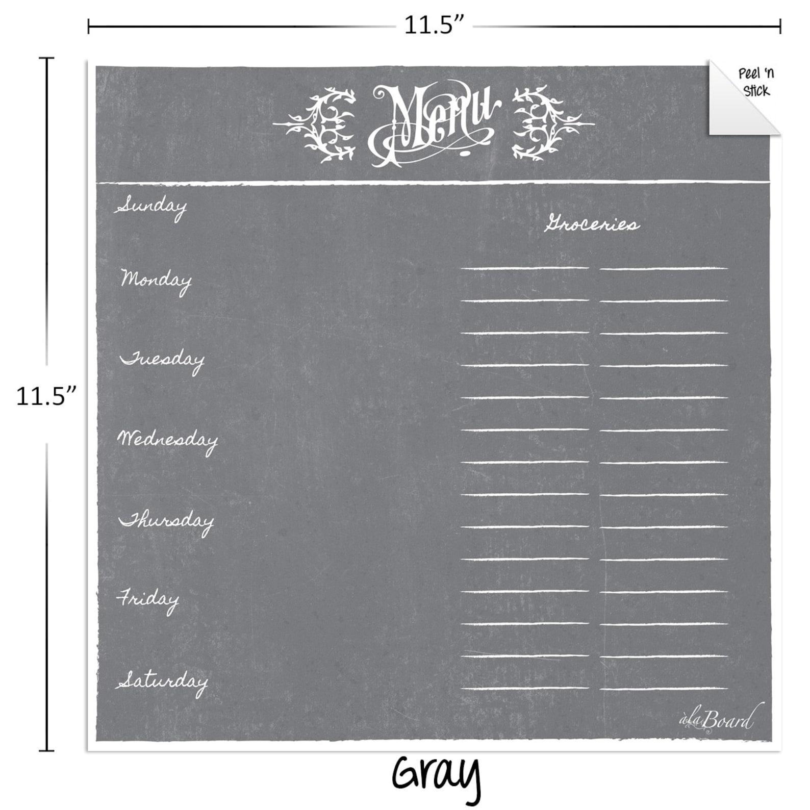 Menu Board Meal Planner Board | Etsy