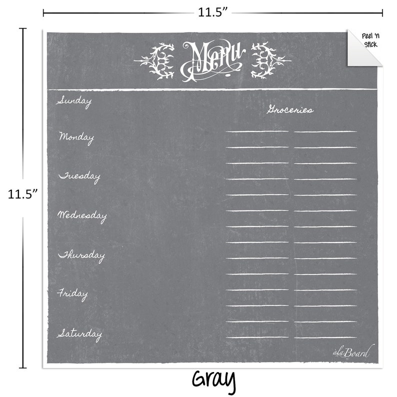 Menu Board Meal Planner Board | Etsy