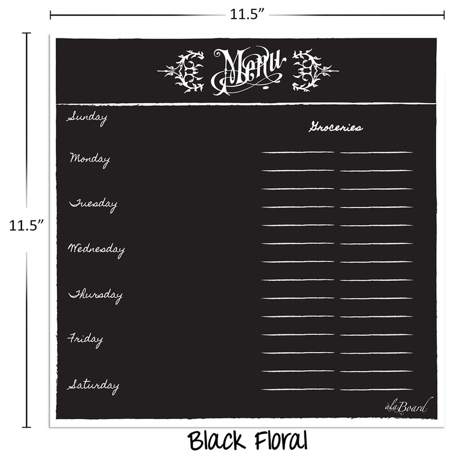 Menu Board Meal Planner Board | Etsy