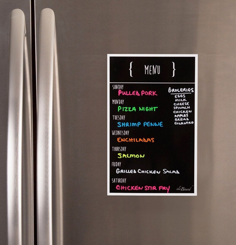 Meal Planner Dry Erase Menu | Etsy