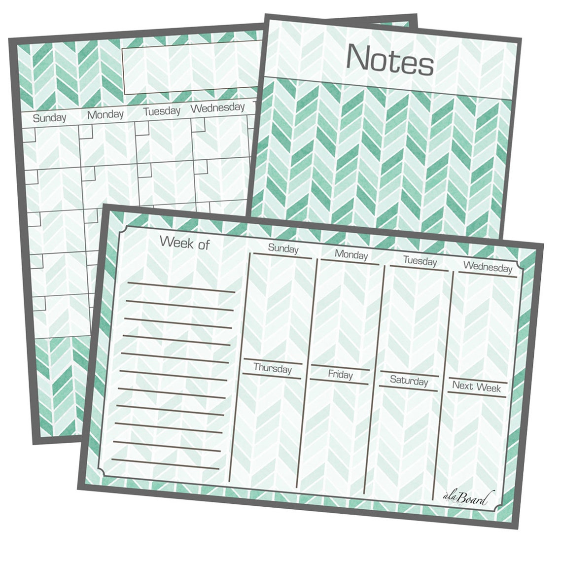 Calendar Combo Pack, Monthly Calendar, Weekly Planner, Daily Planner ...